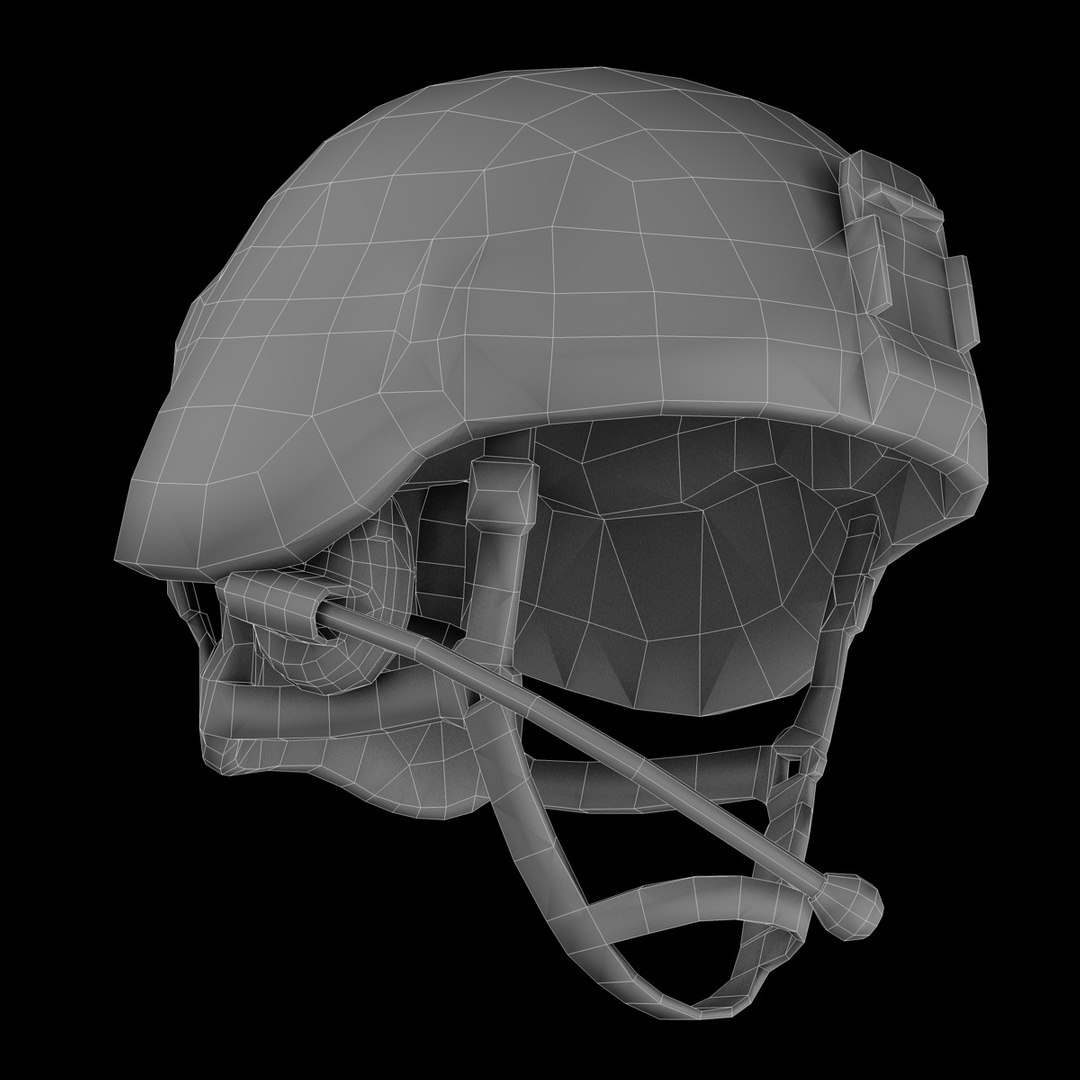 military soldier helmet 3d model