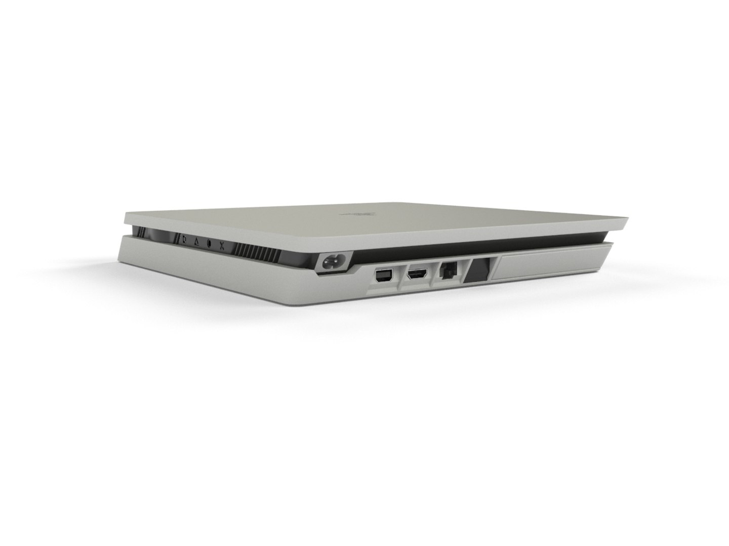 Playstation 4 Slim Console 3D Model - TurboSquid 1523850