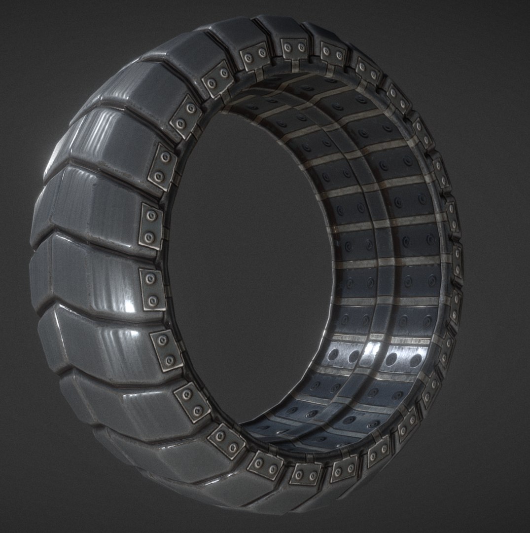 3d Model Futuristic Tire