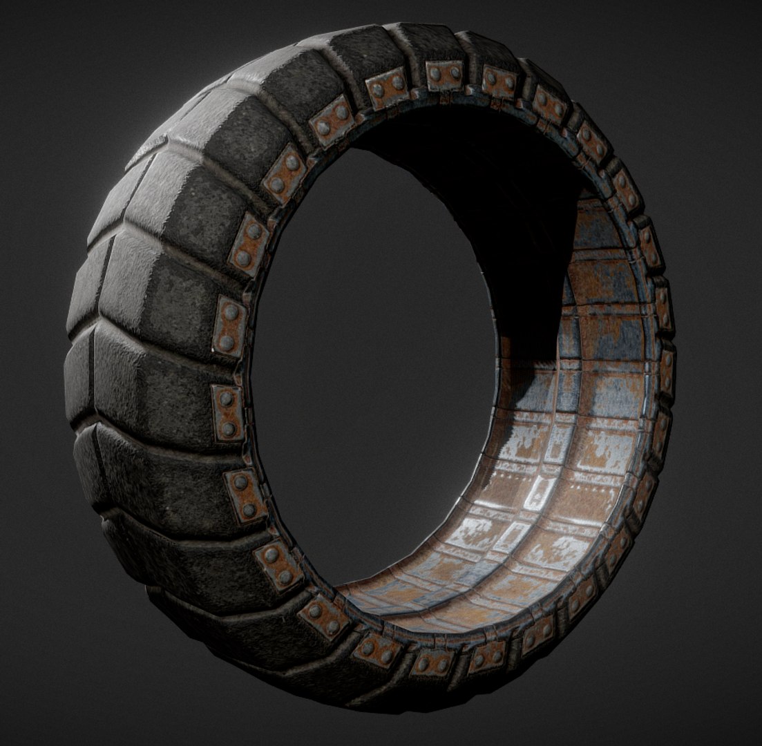 3d Model Futuristic Tire