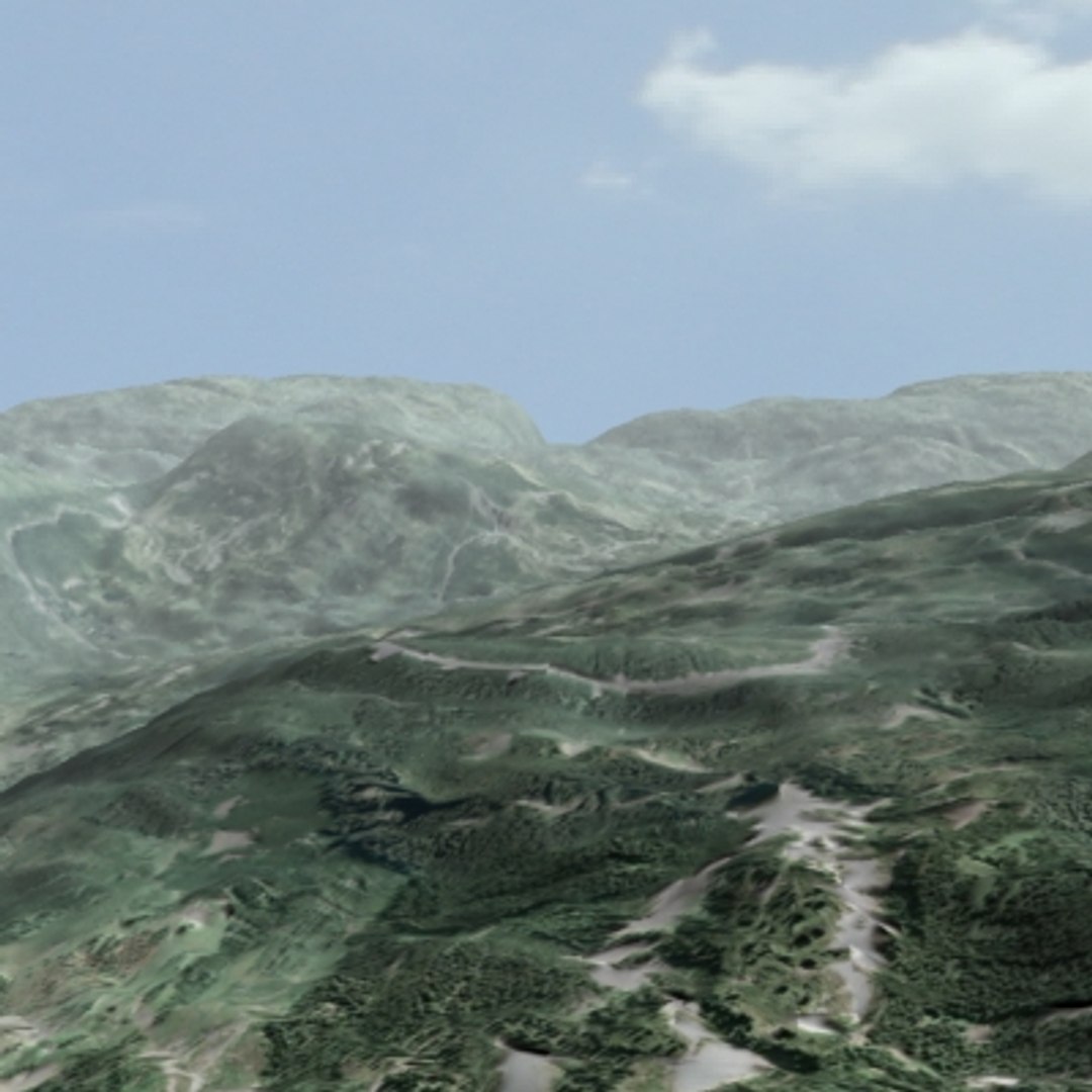 3d Model Landscape Land