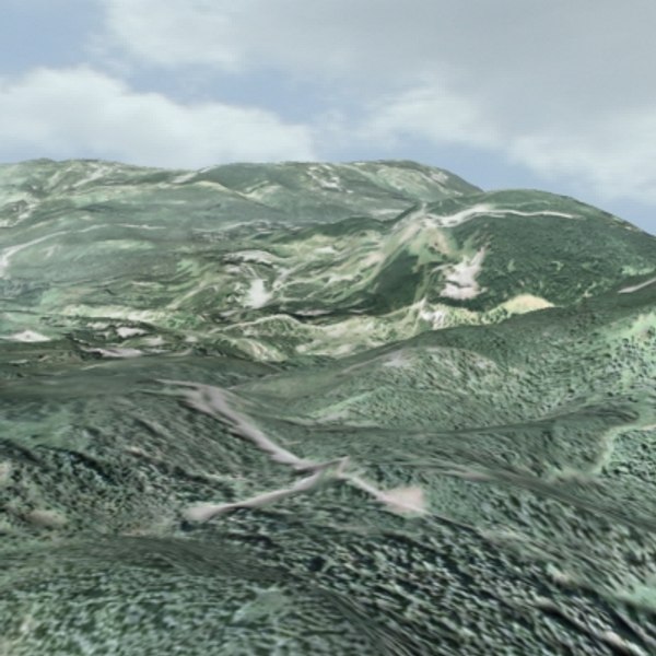 3d model landscape land
