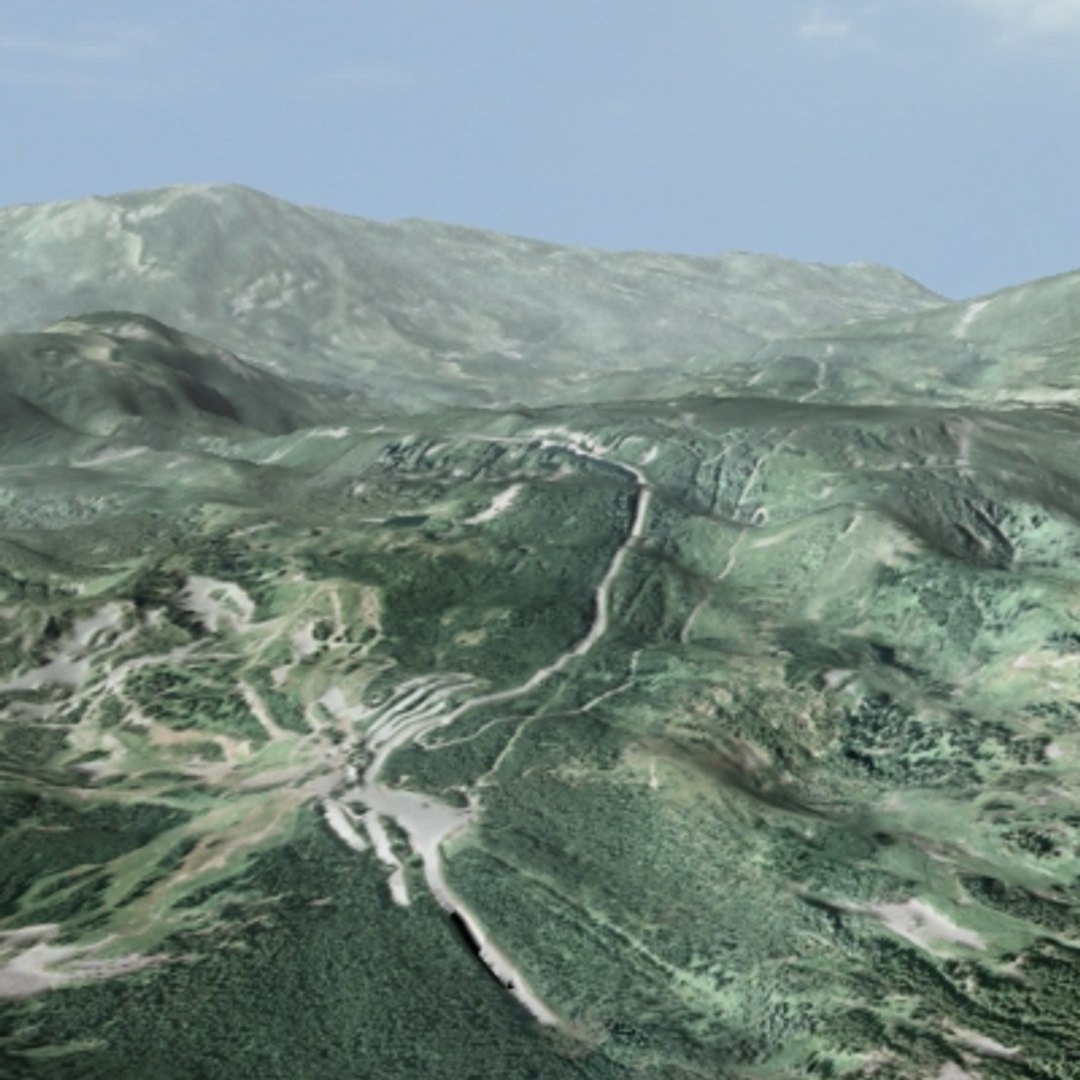 3d Model Landscape Land