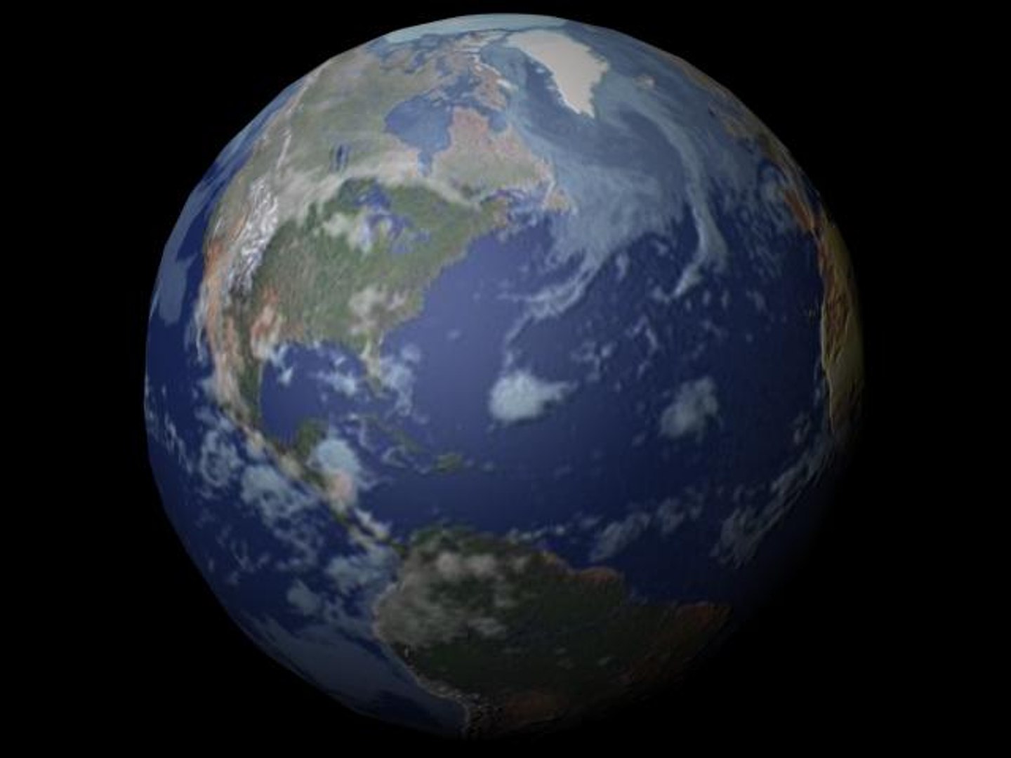 3d Mapped Rotating Earth Model