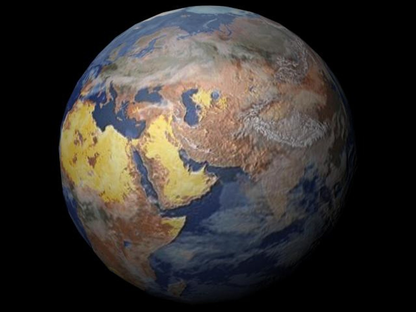3d Mapped Rotating Earth Model