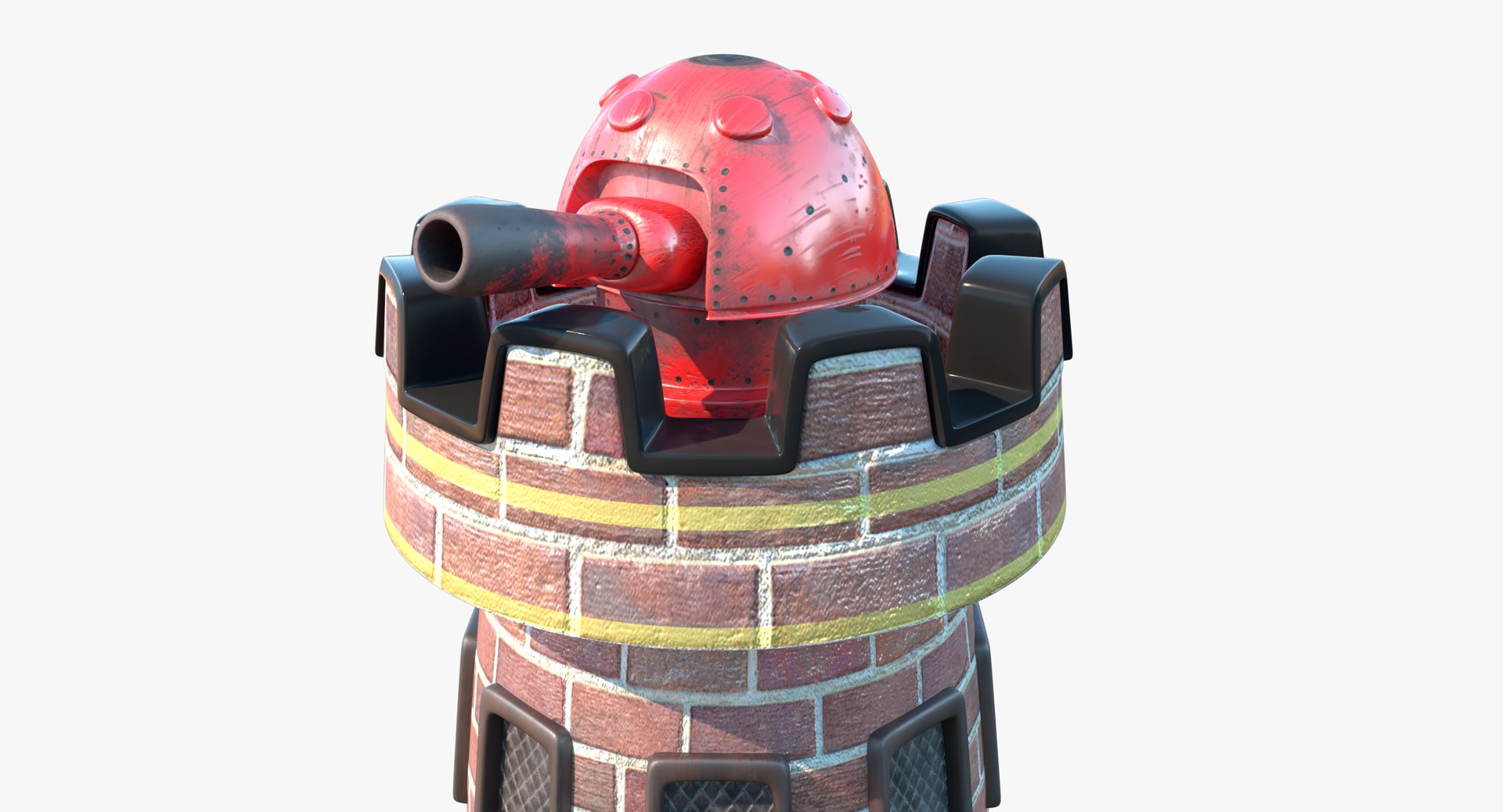 Cannon Turret 3D Model - TurboSquid 1288282
