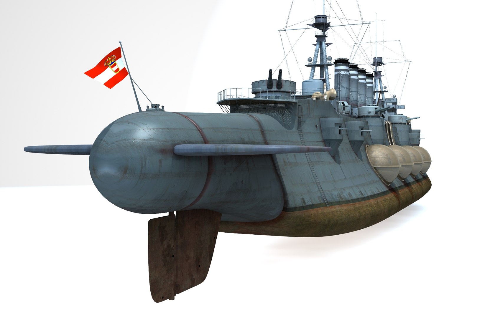 3D 3D steampunk flying cruiser UVmaps - TurboSquid 1957645