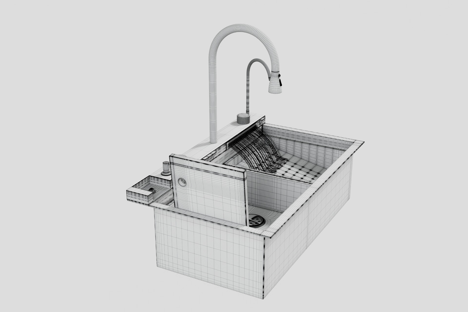 Boelon Luxury Kitchen Sink 3D model - TurboSquid 2161238