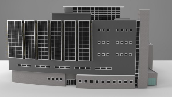 Library building unique architecture 3D model - TurboSquid 1654598