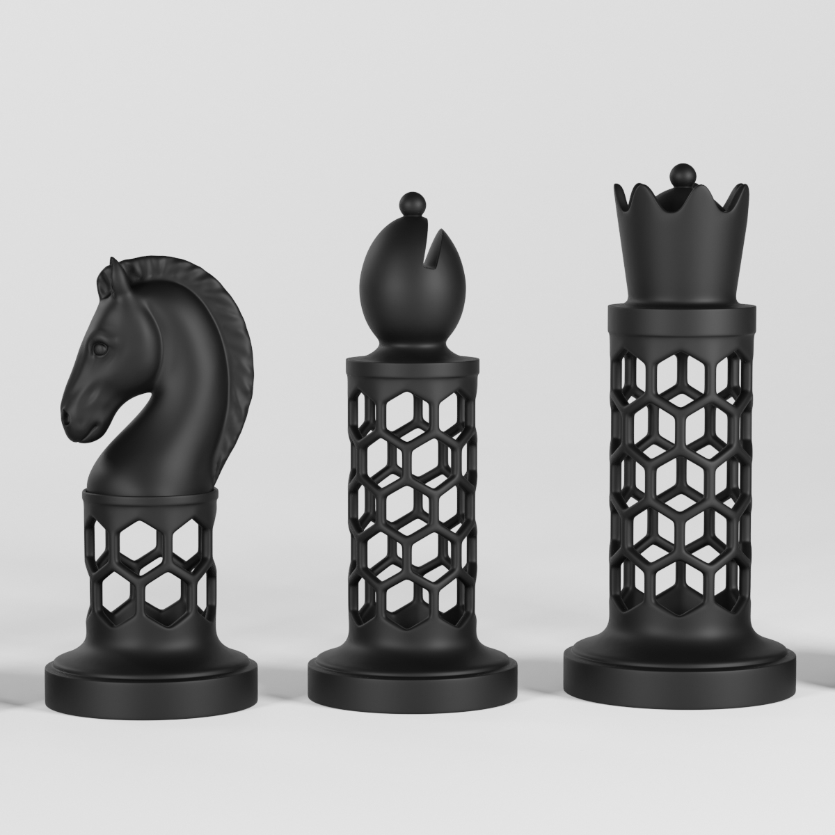 3D chess pieces set - TurboSquid 1696552