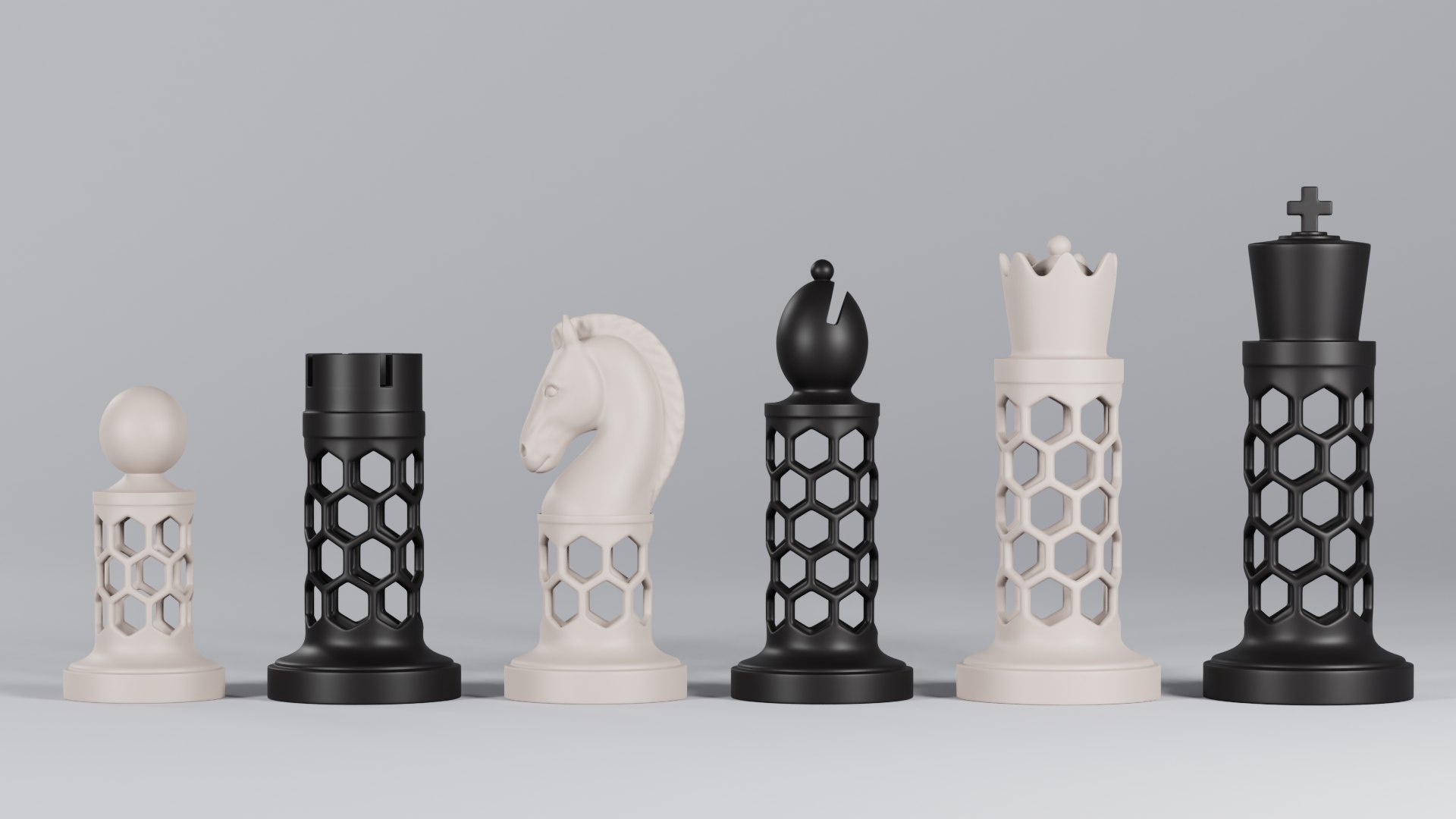 3D Chess Pieces Set - TurboSquid 1696552