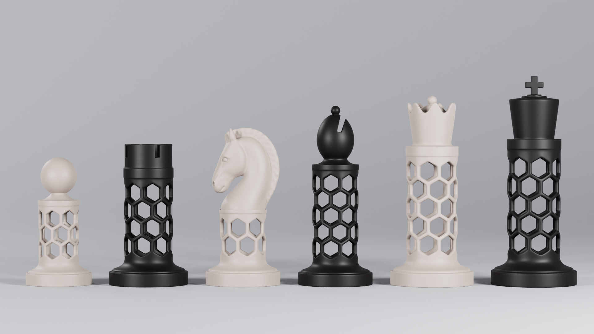 3D chess pieces set - TurboSquid 1696552