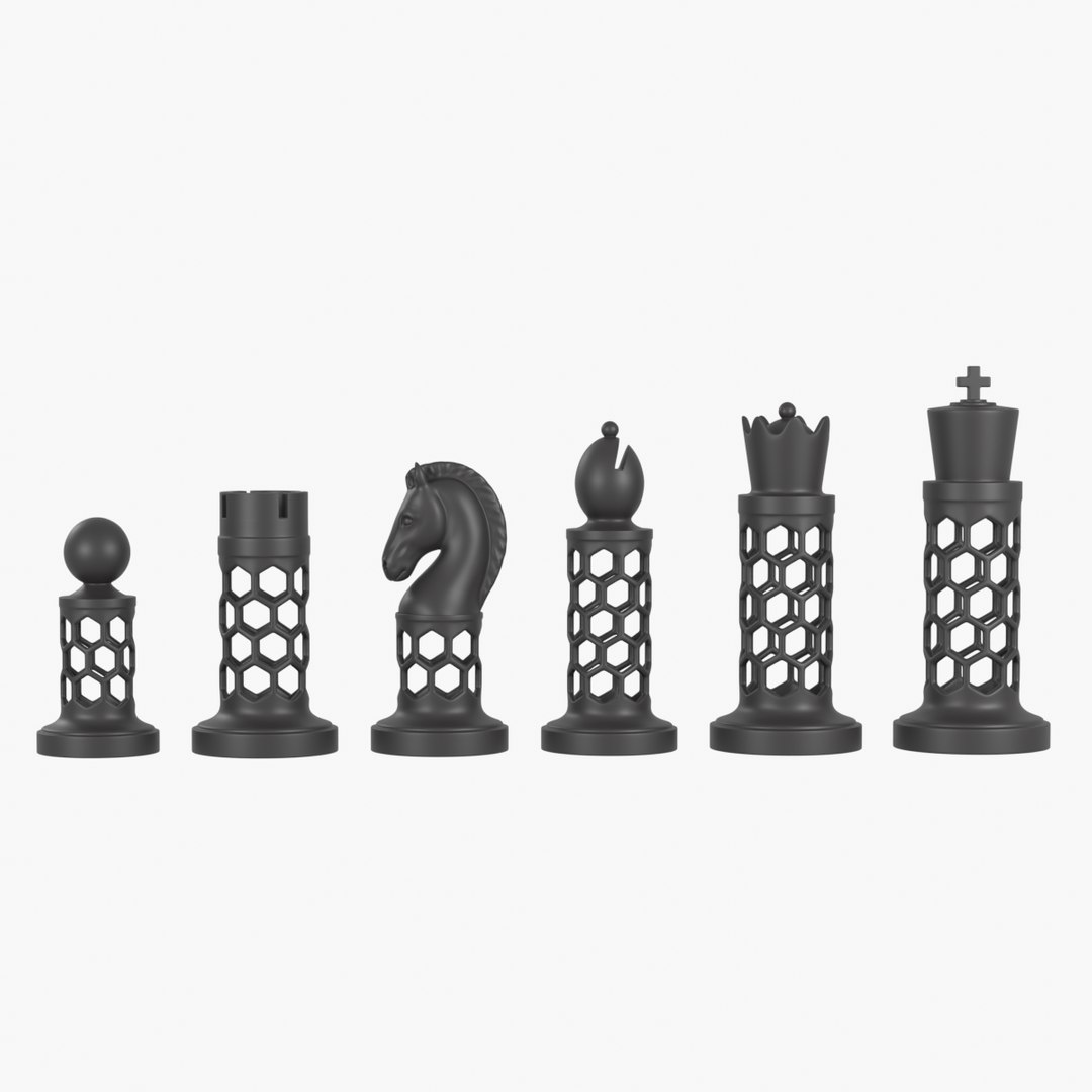 3D Chess Pieces Set - TurboSquid 1696552