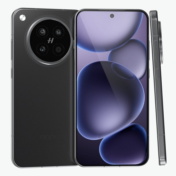 3D модель OPPO Find X8s Звездный черный - TurboSquid 2392177
