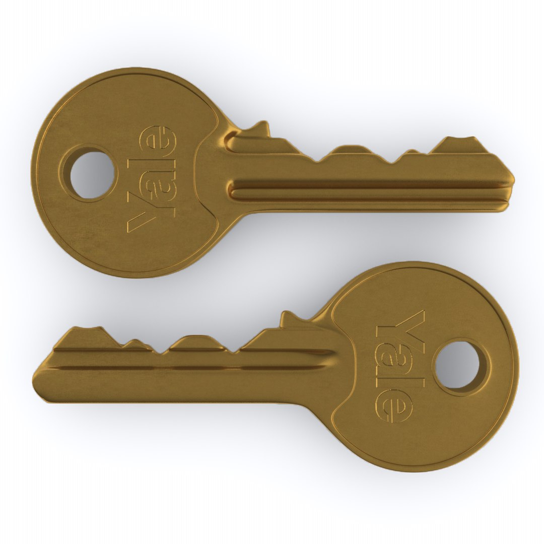 Door Key 3d Model