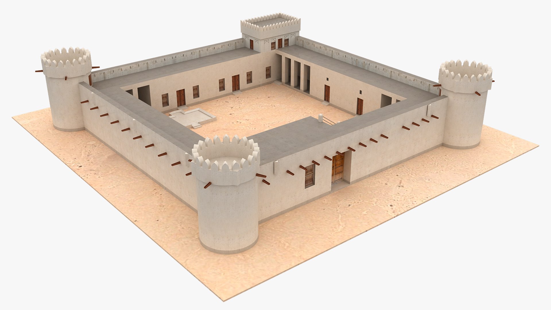 Al Koot Fort Katar 3D-Modell - TurboSquid 1729645