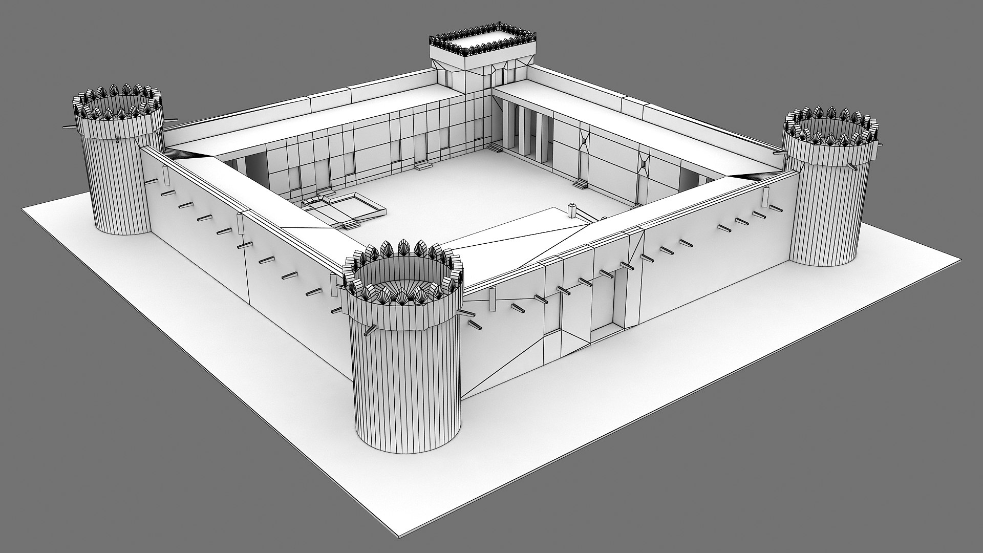 Al Koot Fort Qatar 3D model - TurboSquid 1729645