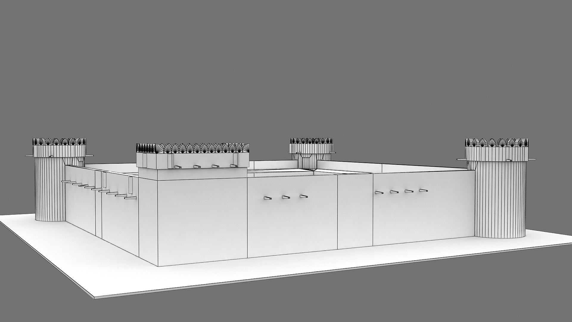 Al Koot Fort Qatar 3D model - TurboSquid 1729645