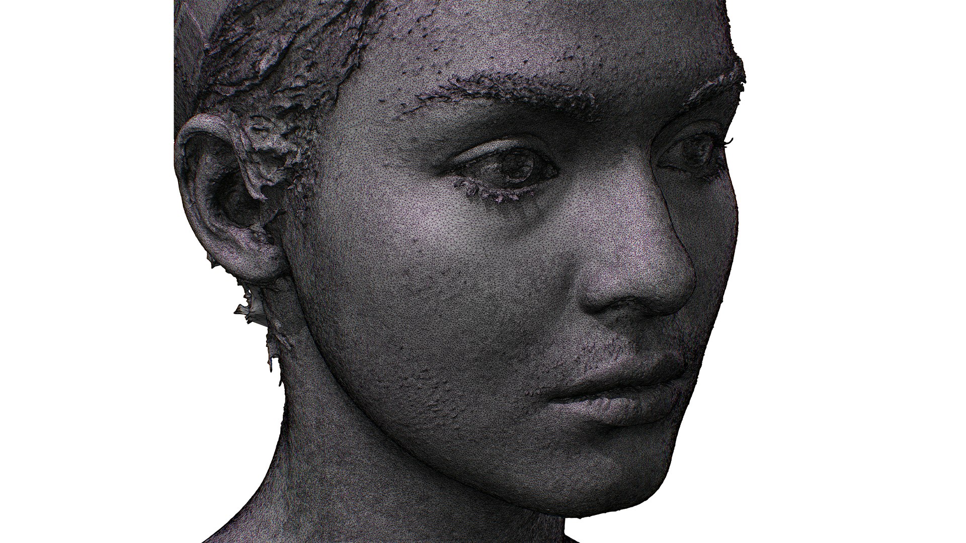 Raw Head Scan Chloe Parker 3D model - TurboSquid 1815395