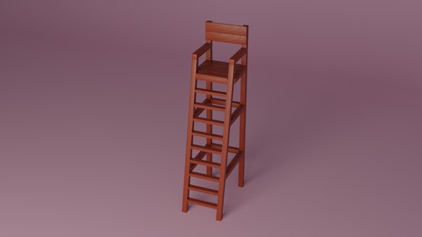 3D Beach Guard Tower model - TurboSquid 1916312