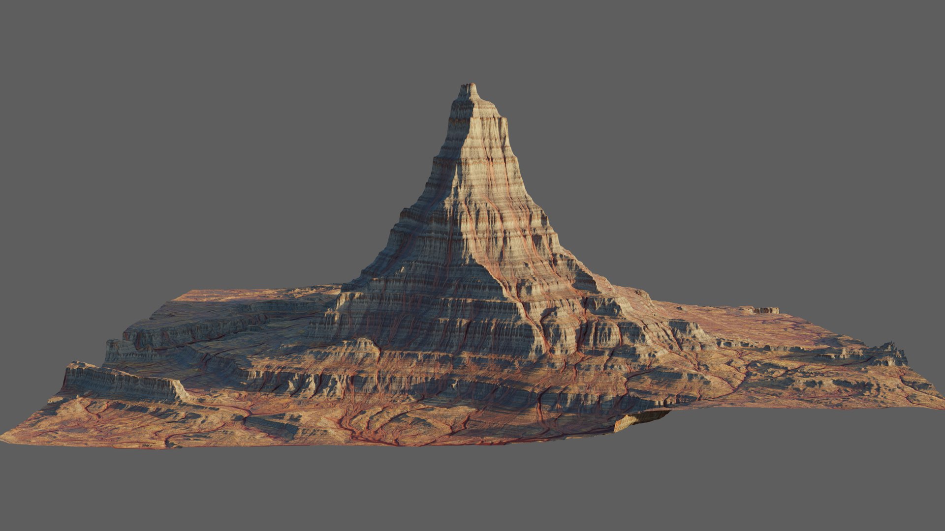 3D 8K Detailed Cliff Landscape - TurboSquid 1816951