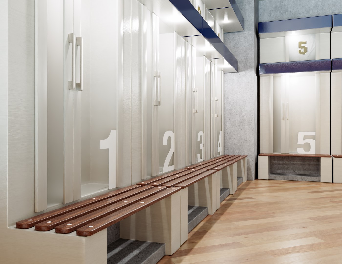 Sports Change Locker Room 3D Model - TurboSquid 2137181