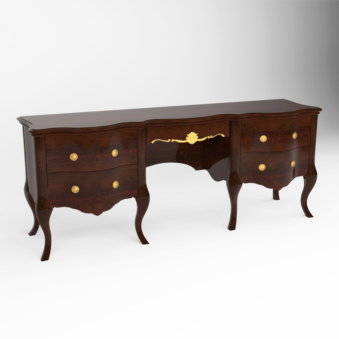 Classic Makeup Table 3D - TurboSquid 2177068