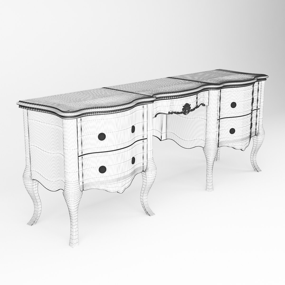 Classic Makeup Table 3D - TurboSquid 2177068