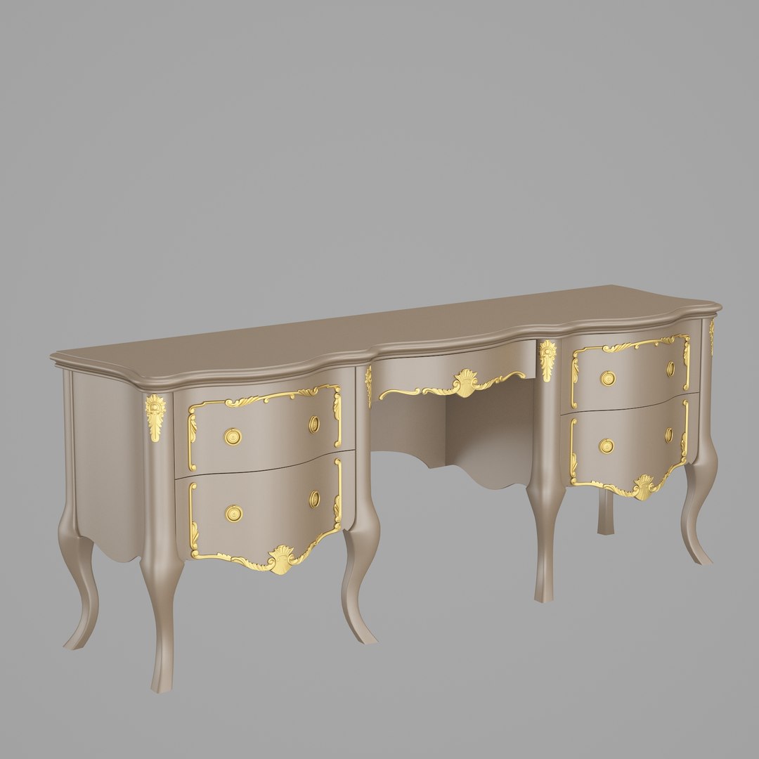 Classic Makeup Table 3D - TurboSquid 2177068
