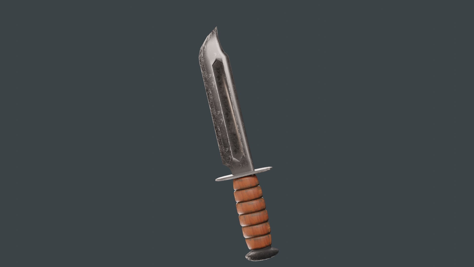 Modern tarnished dagger 3D model - TurboSquid 1598908