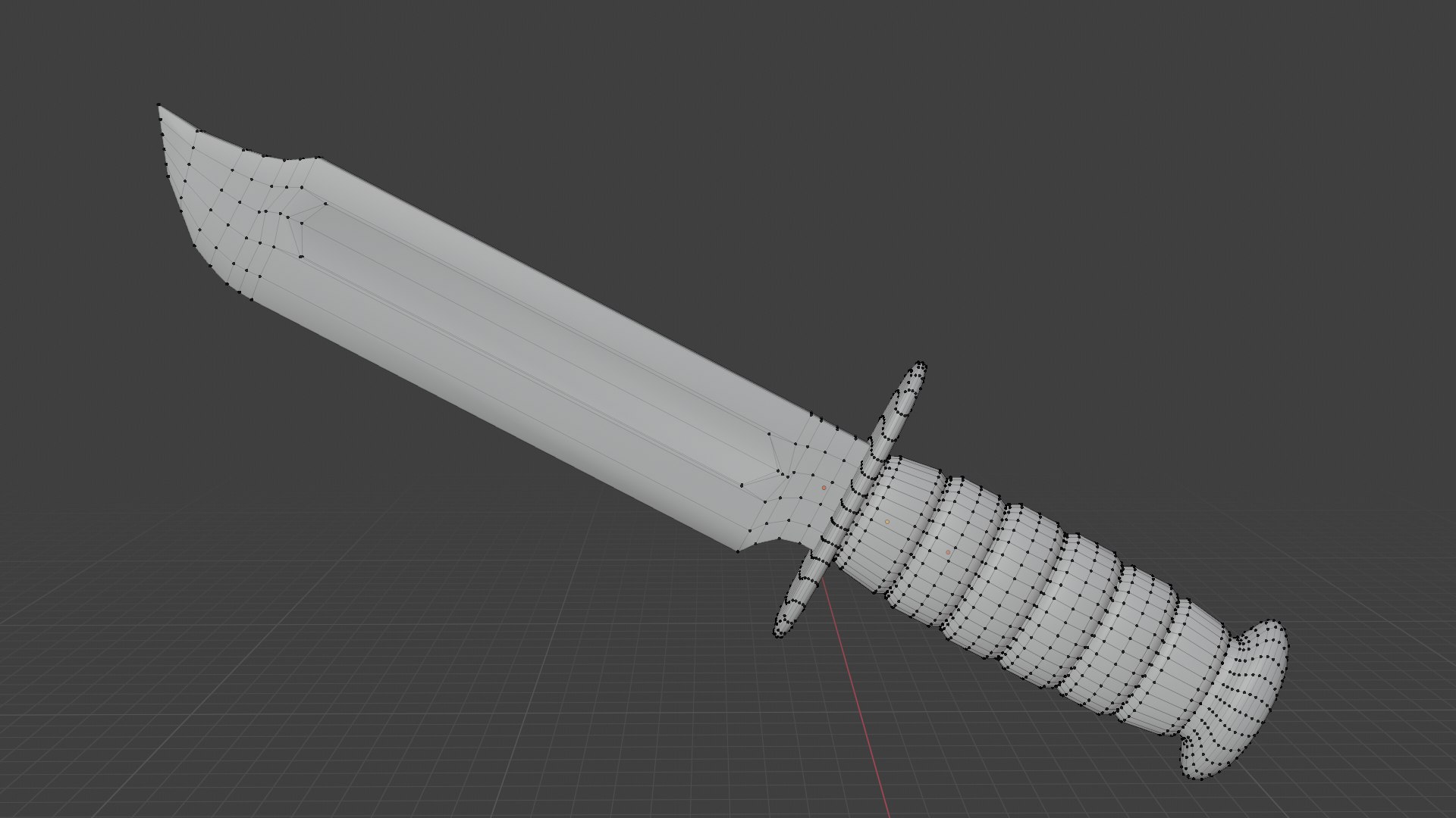 Modern tarnished dagger 3D model - TurboSquid 1598908