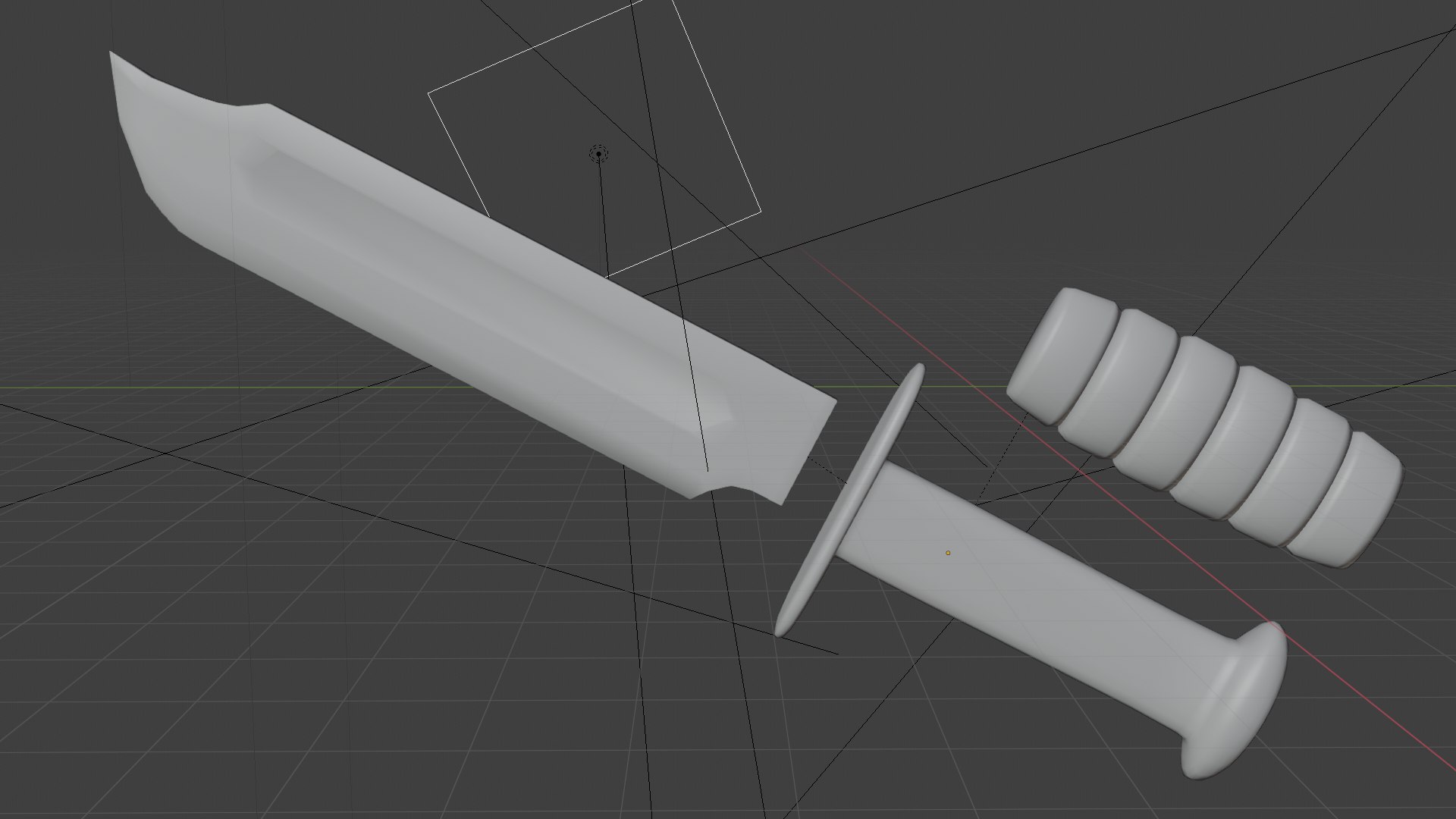 Modern tarnished dagger 3D model - TurboSquid 1598908