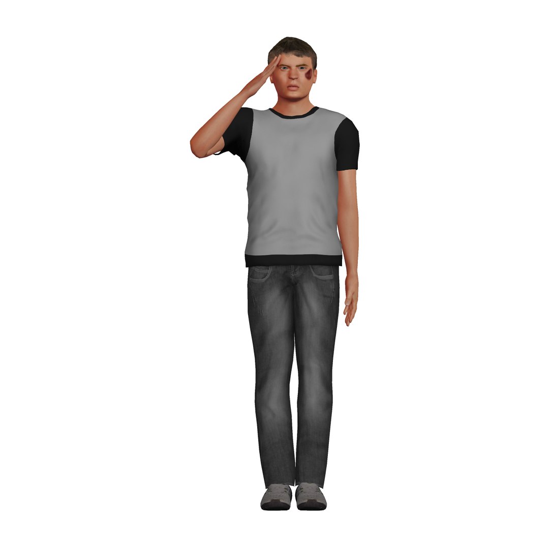 3D Adult Man Injured Character - TurboSquid 1651043