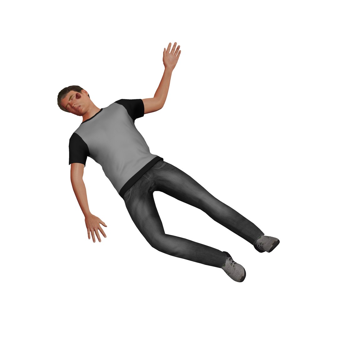 3D Adult Man Injured Character - TurboSquid 1651043