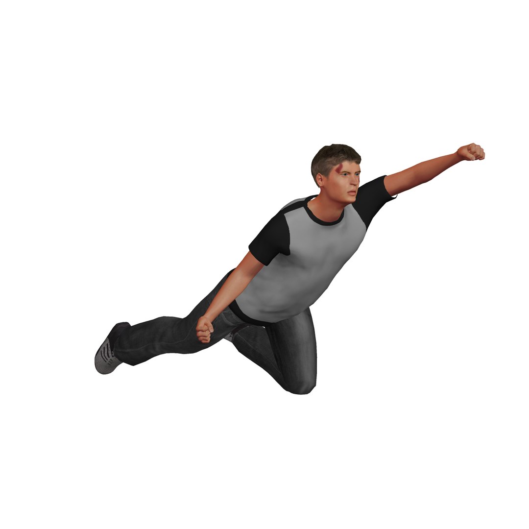 3D Adult Man Injured Character - TurboSquid 1651043