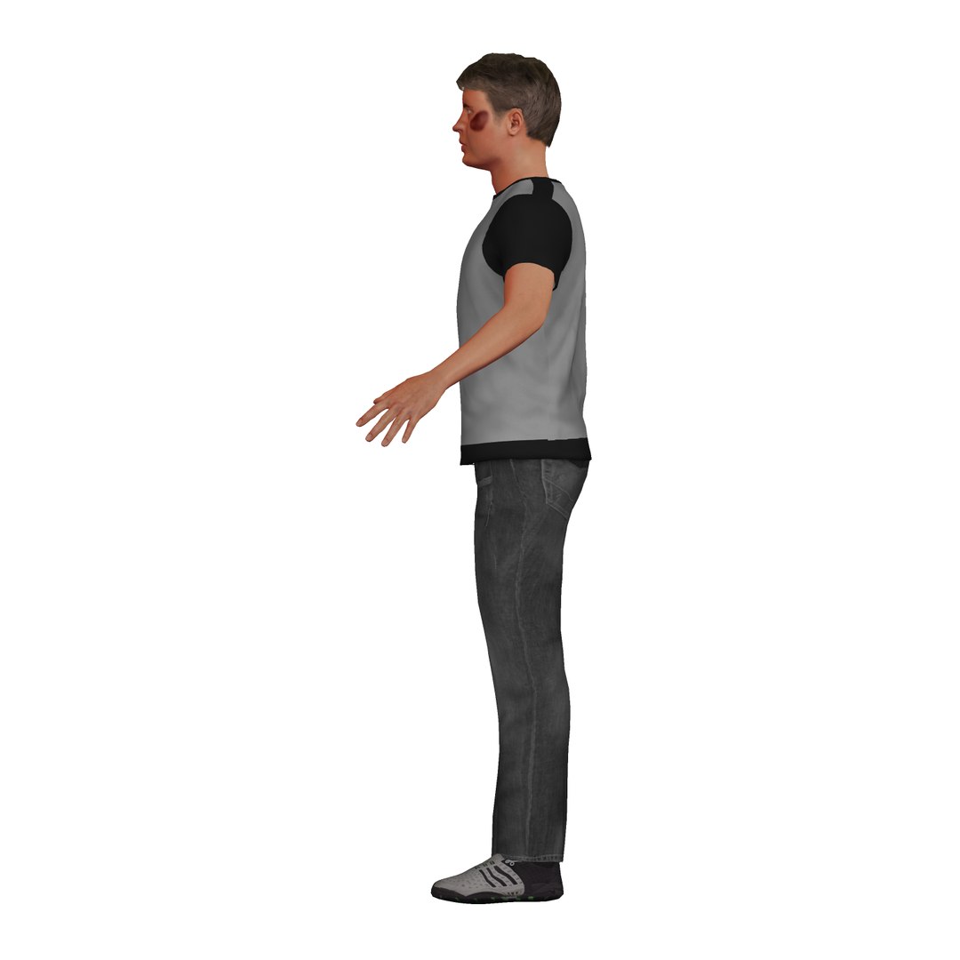 3D Adult Man Injured Character - TurboSquid 1651043