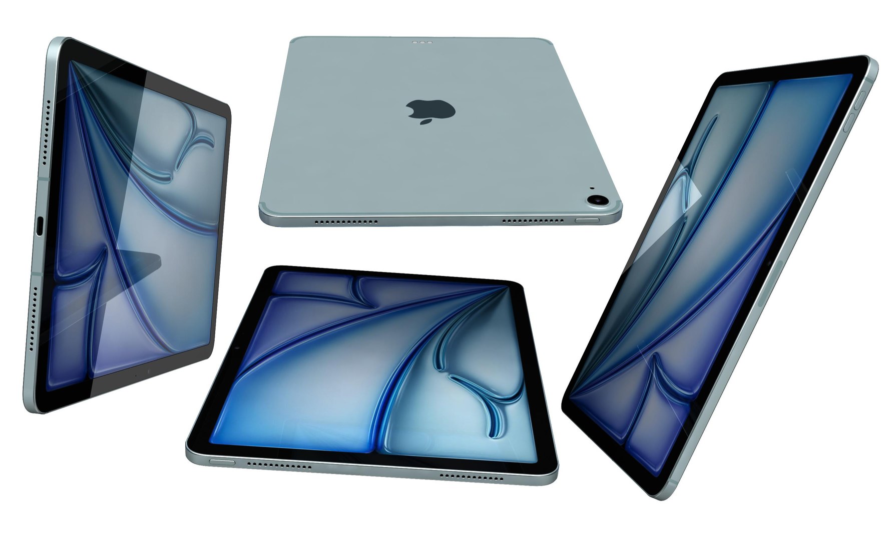 3D Apple IPad Air M3 11-inch 2025 Blue Model - TurboSquid 2389072