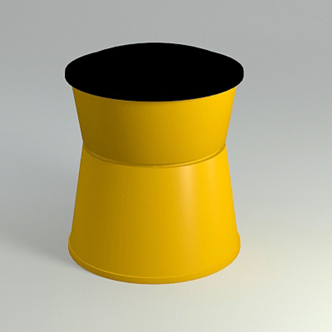 Traffic Crash Cushion 3d Model