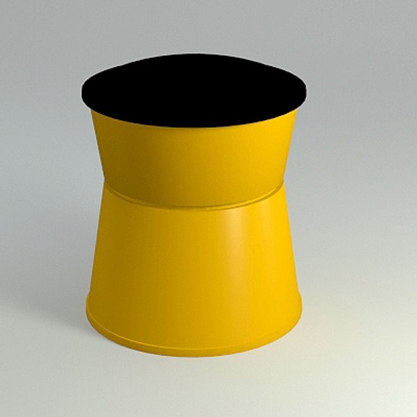 traffic crash cushion 3d model