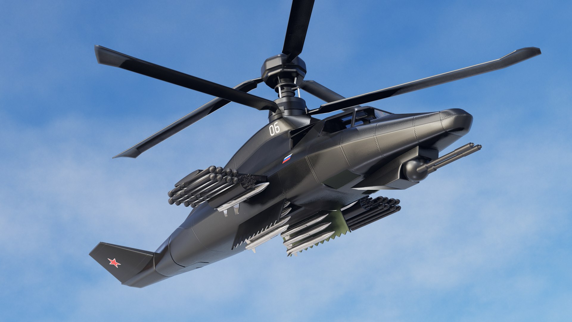 3D Ka-58 Black Ghost Attack Helicopter - TurboSquid 1658595