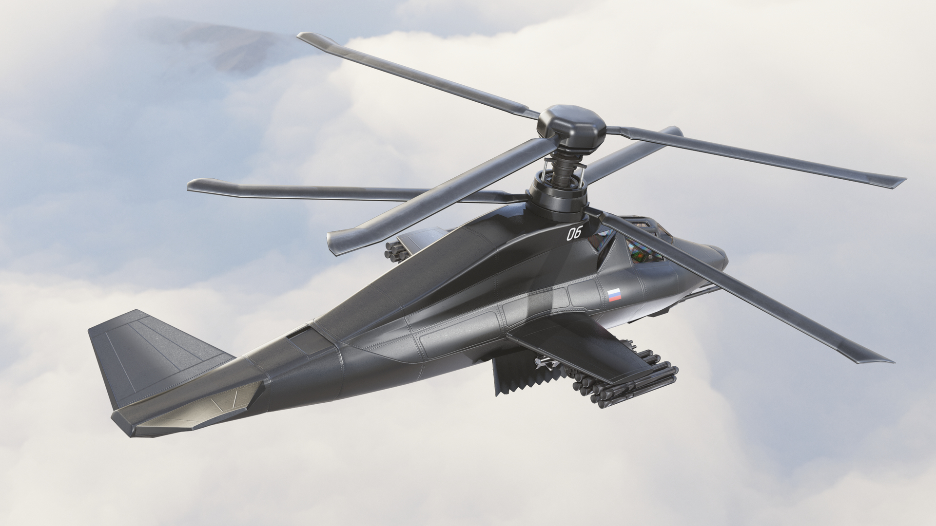 3D ka-58 black ghost attack helicopter - TurboSquid 1658595