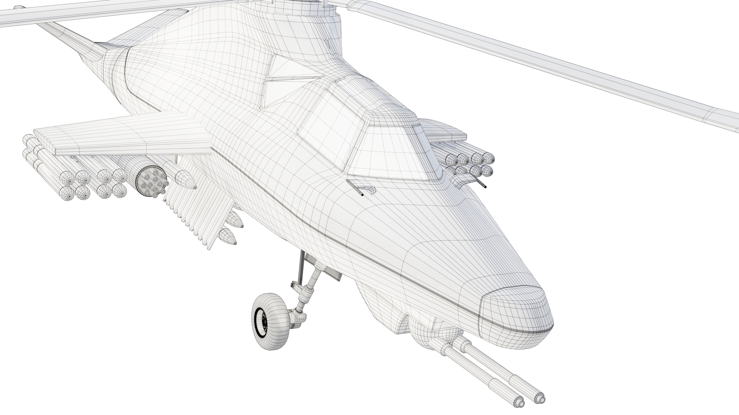 3D ka-58 black ghost attack helicopter - TurboSquid 1658595