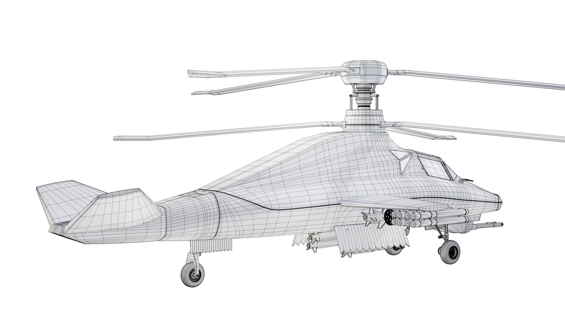 3D Ka-58 Black Ghost Attack Helicopter - TurboSquid 1658595