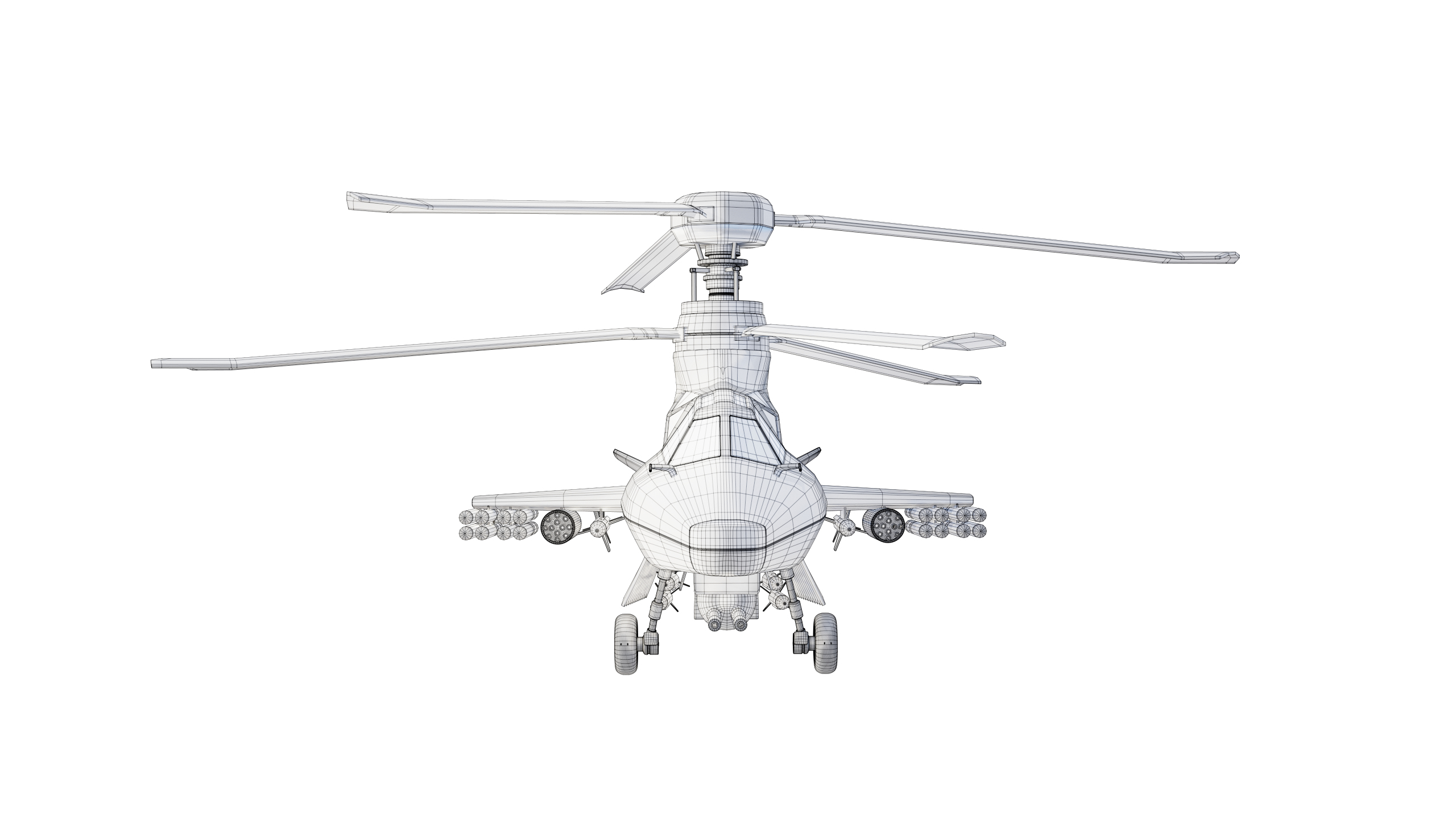 3D ka-58 black ghost attack helicopter - TurboSquid 1658595