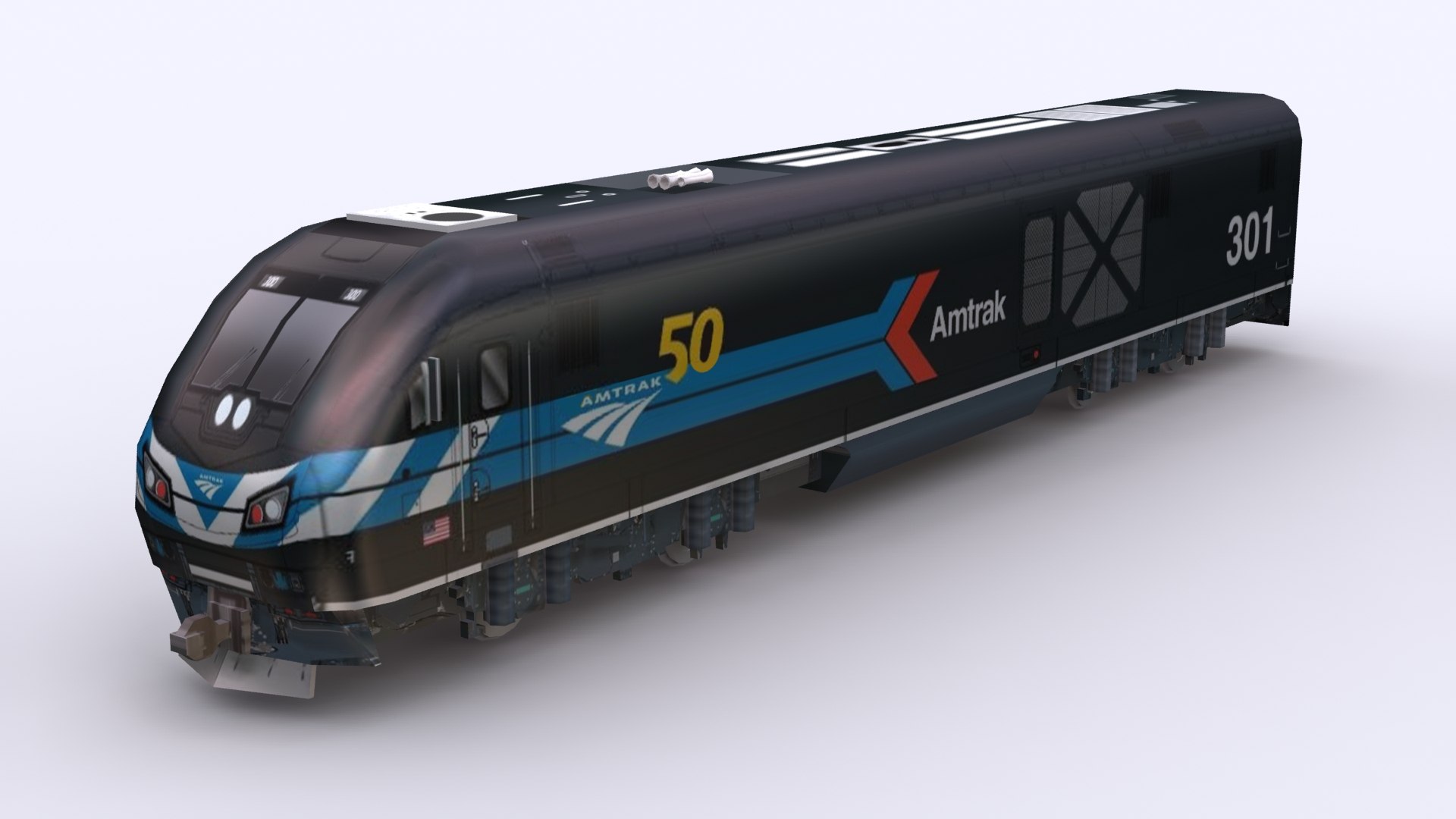 Amtrak ALC 42 Locomotive 3D - TurboSquid 1824759
