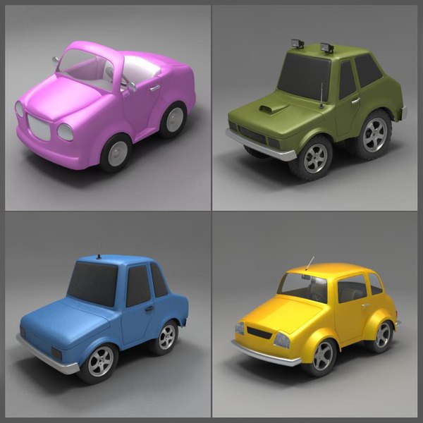 Cartoon Car 3D Models for Download | TurboSquid