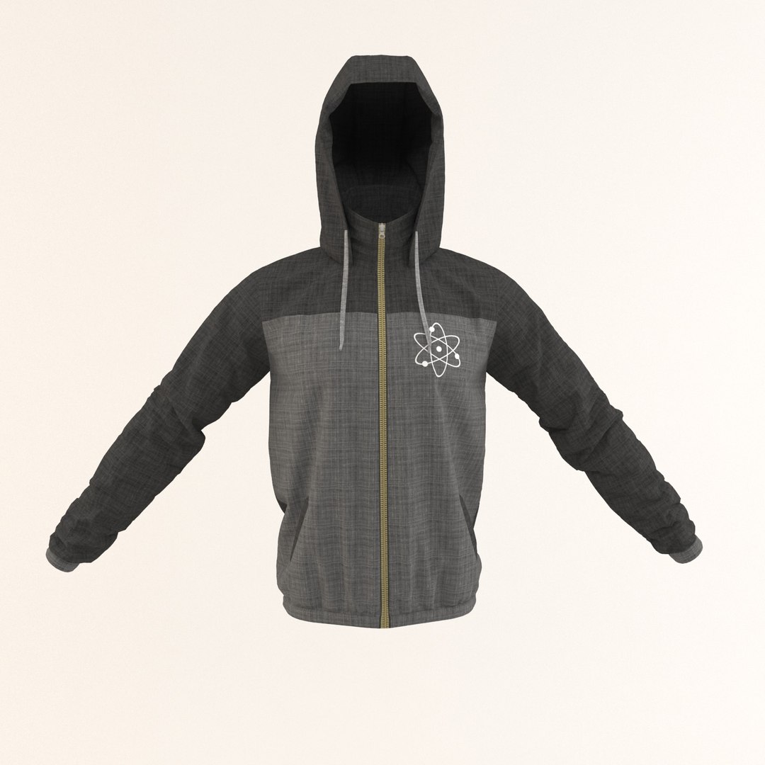 3D Mens Wind Breaker Model - TurboSquid 1468055