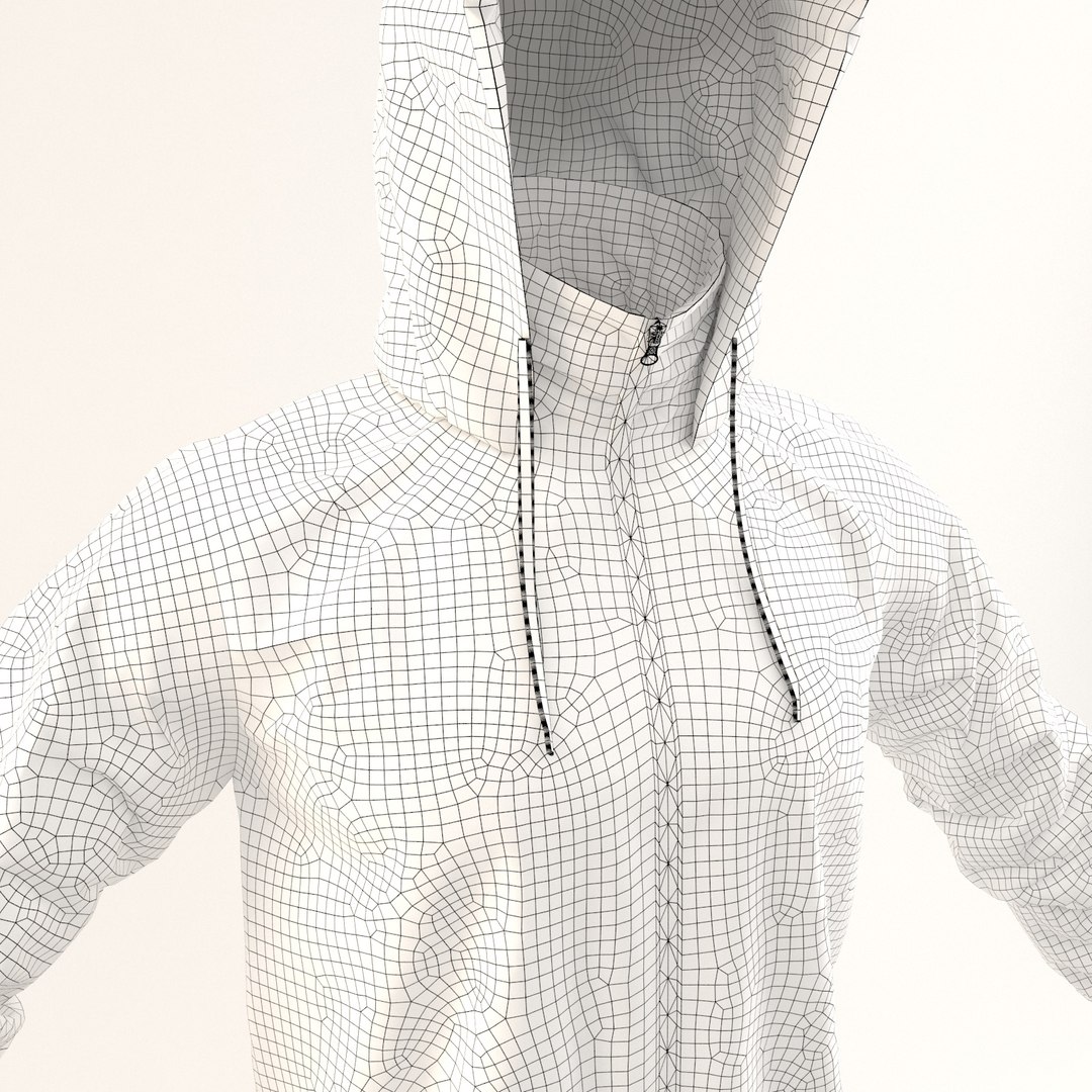 3D Mens Wind Breaker Model - TurboSquid 1468055