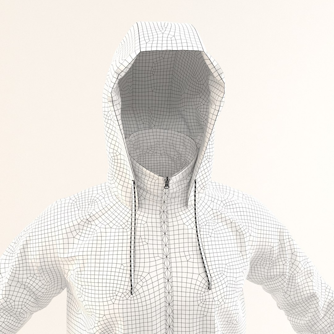 3D Mens Wind Breaker Model - TurboSquid 1468055