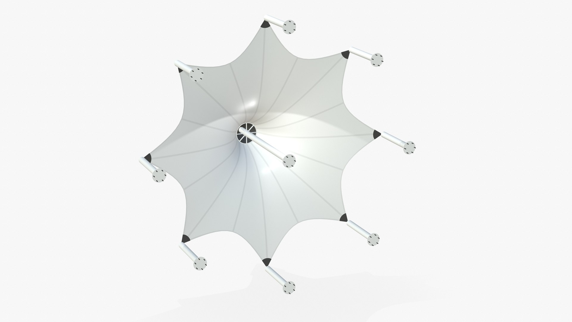 Tensile Structures Conical Model - TurboSquid 1827423